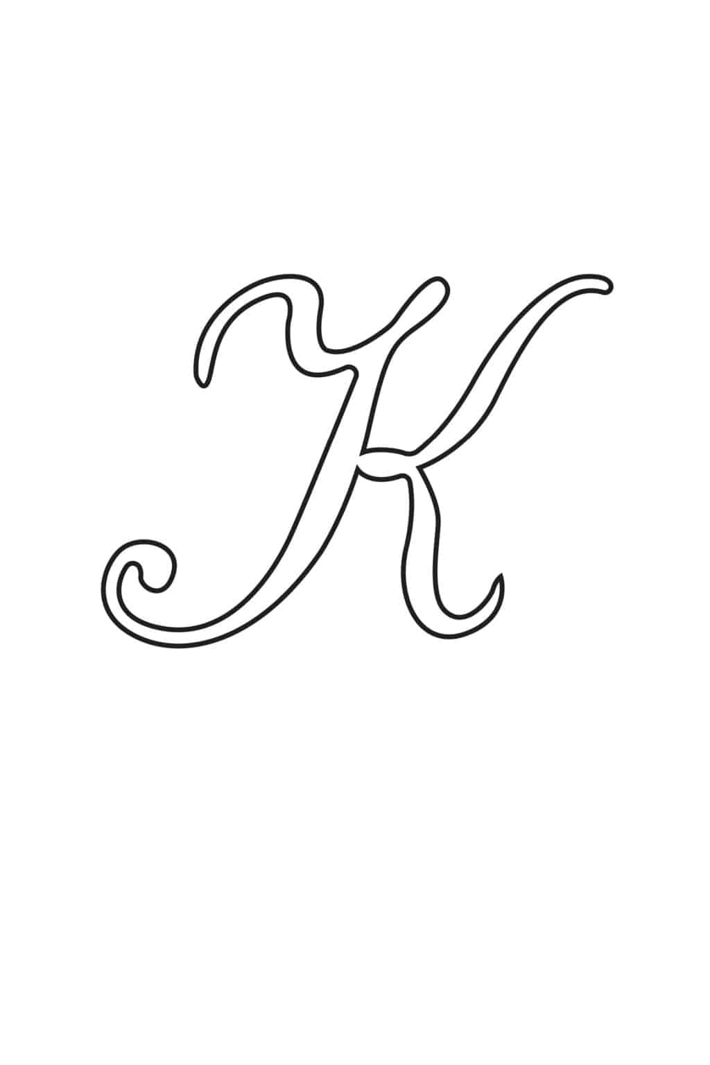 5 Free Printable Alphabet Calligraphy Letters - Freebie Finding Mom