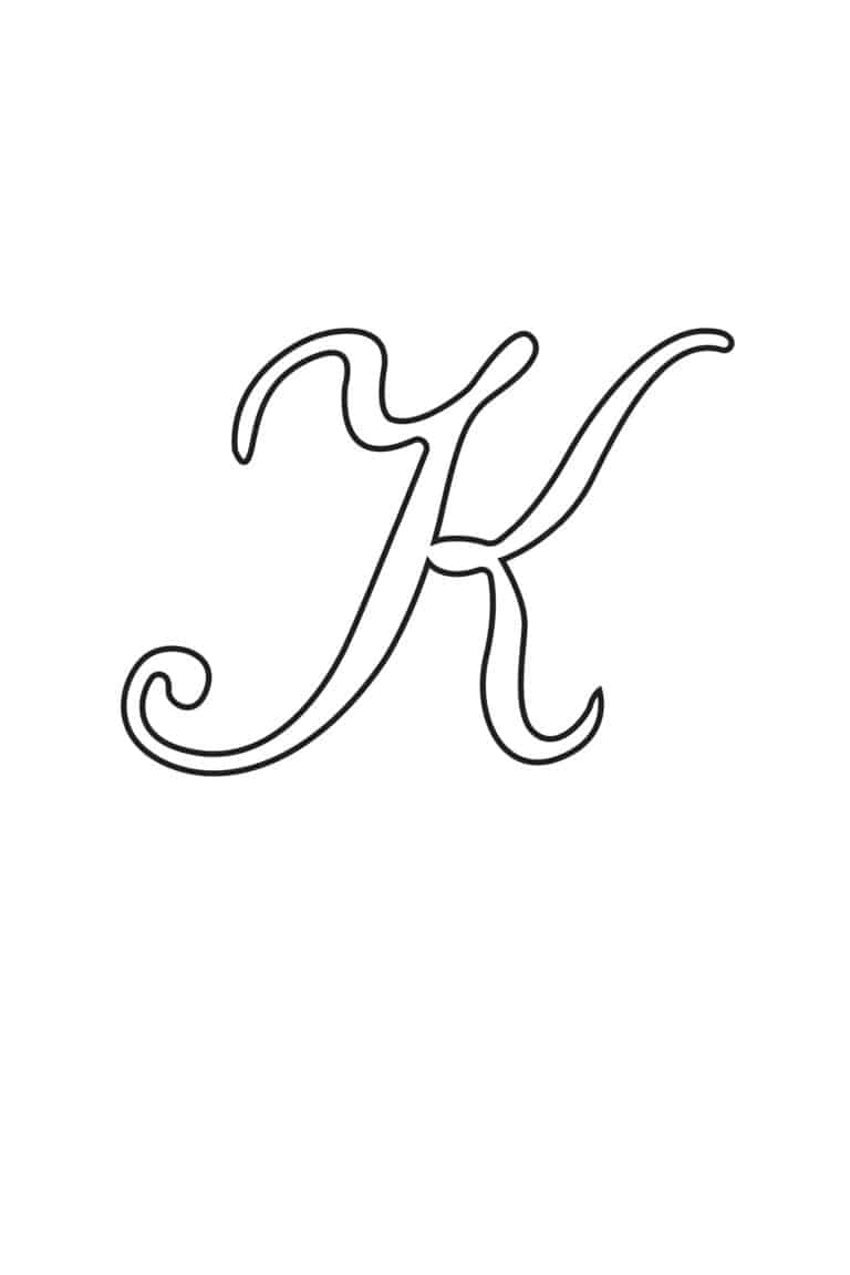 Free Calligraphy Letters Printable: Uppercase Alphabet