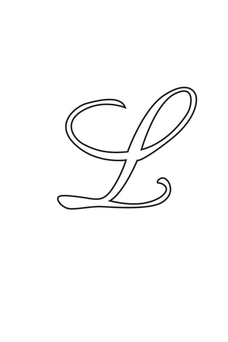 5 Free Printable Alphabet Calligraphy Letters - Freebie Finding Mom