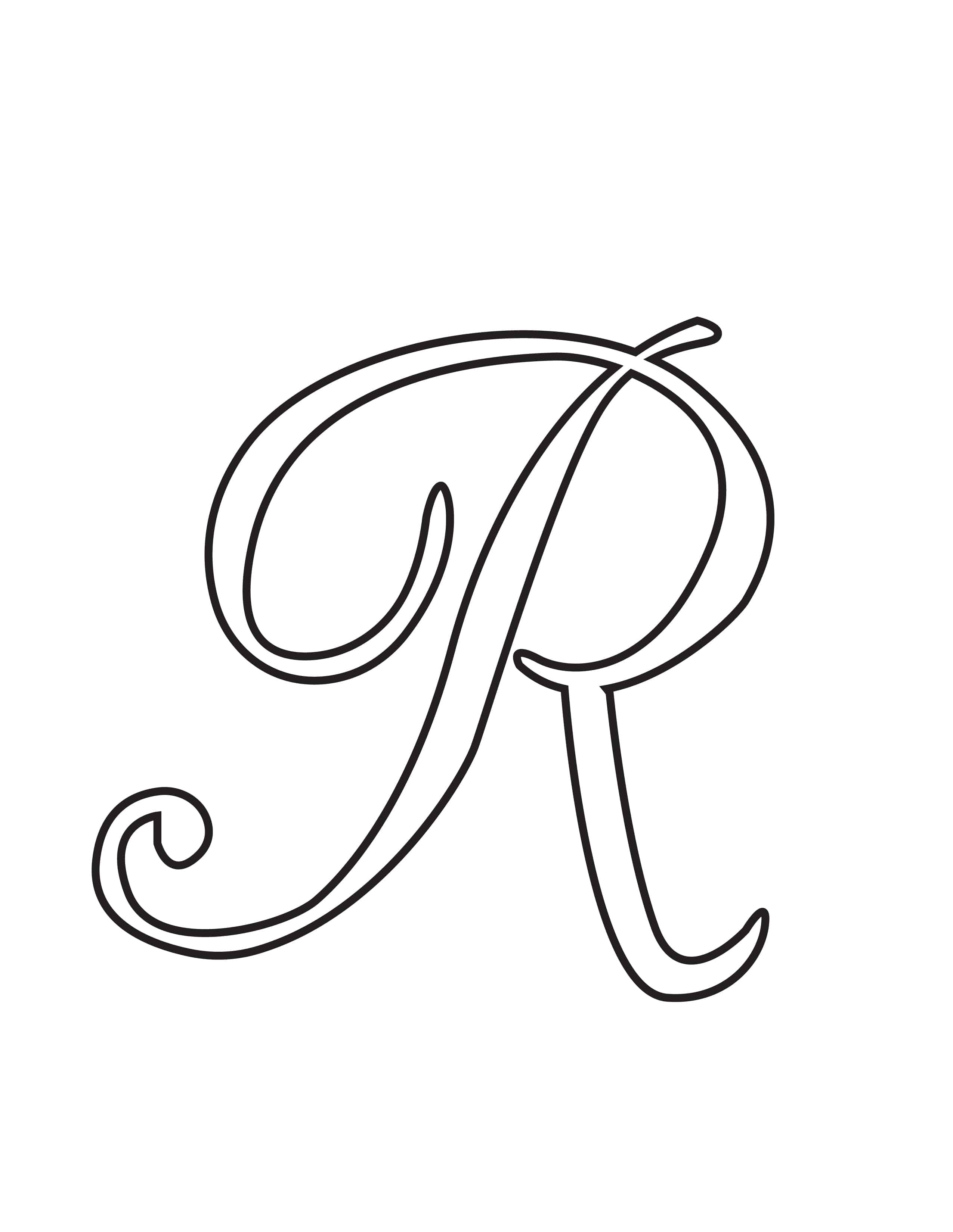 Letter r calligraphy store