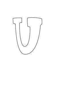 Free Printable Bubble Letter U