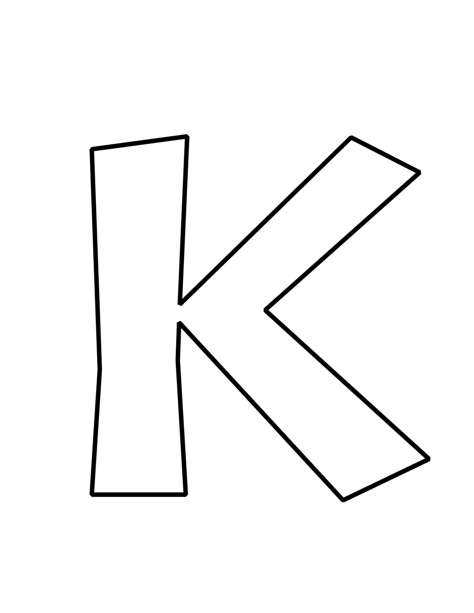 Printable Bubble Letter K - Freebie Finding Mom