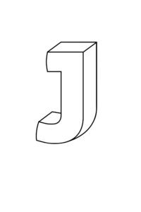 Free Printable Bubble Letter J