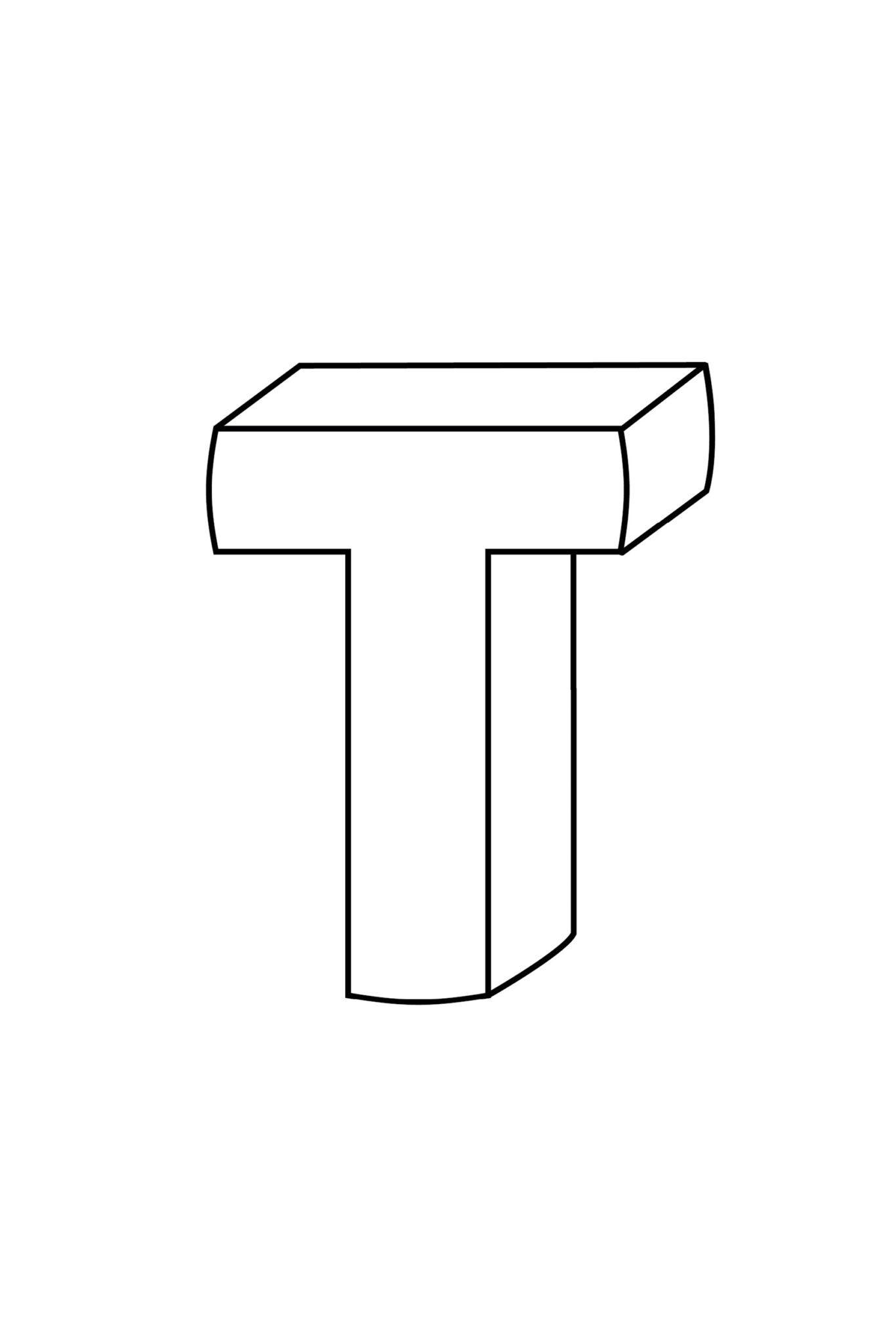 Free Printable Bubble Letters: Valentine Bubble Letter T