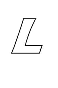 Free Printable Bubble Letter L