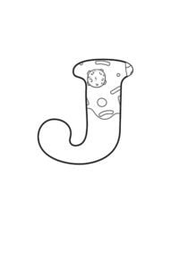 Free Printable Bubble Letter J