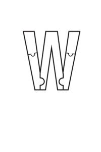 Printable Bubble Letter W - Freebie Finding Mom