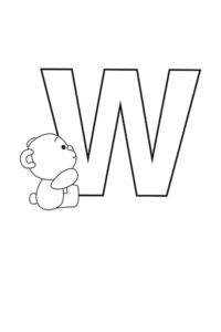 Printable Bubble Letter W - Freebie Finding Mom