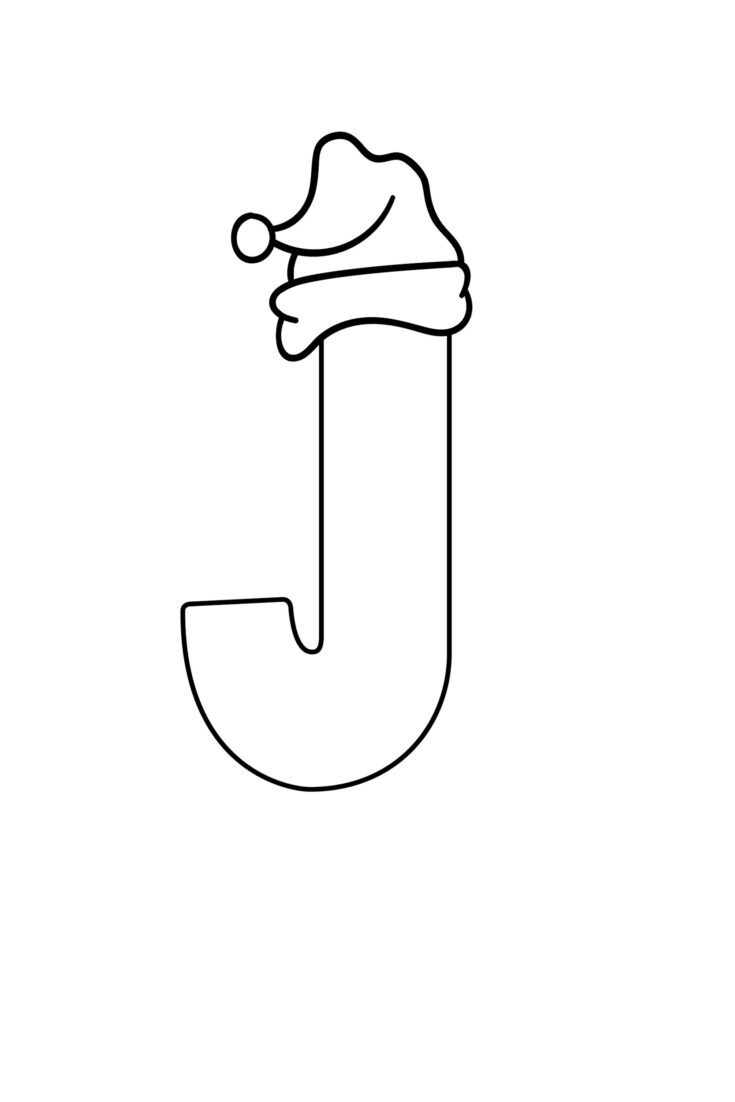 Free Printable Bubble Letter J