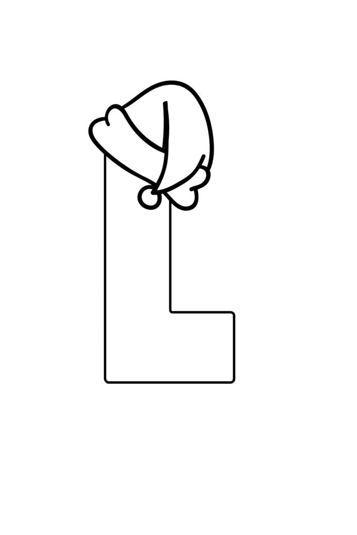 Free Printable Bubble Letter L