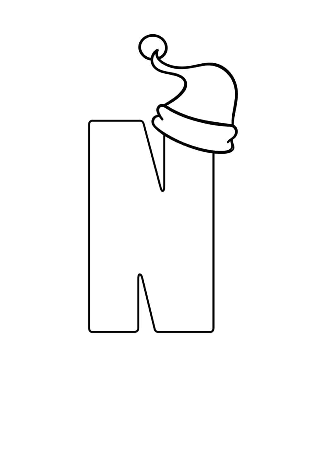 Free Printable Bubble Letter N