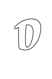 Printable Bubble Letter D - Freebie Finding Mom