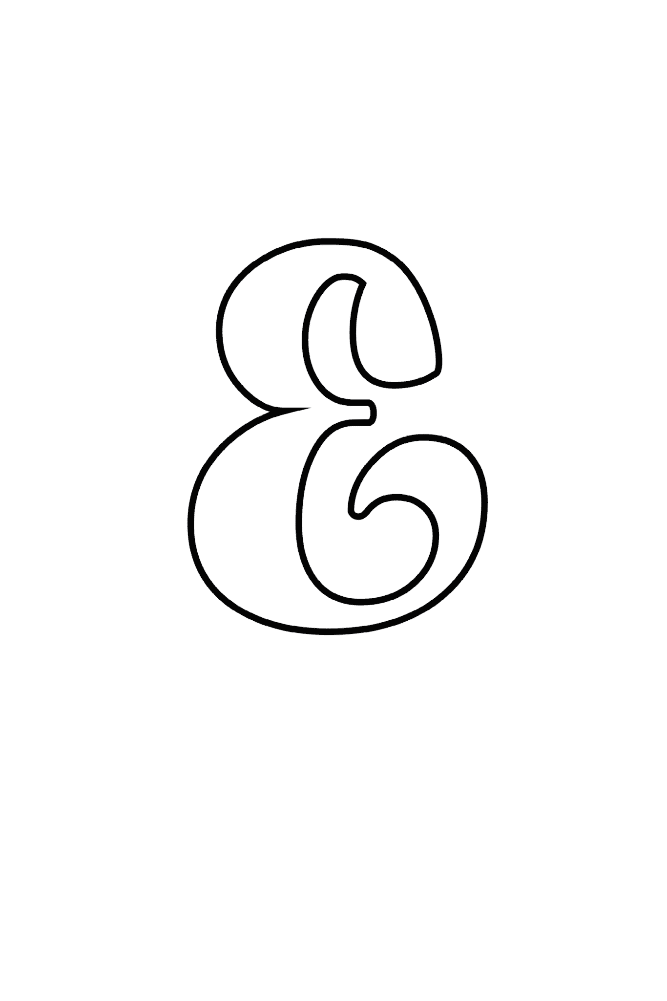 Free Printable Bubble Letters: Uppercase and Lowercase E