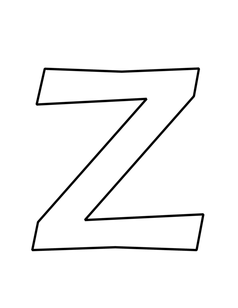 Free Printable Bubble Letters: Cool Bubble Letter Z