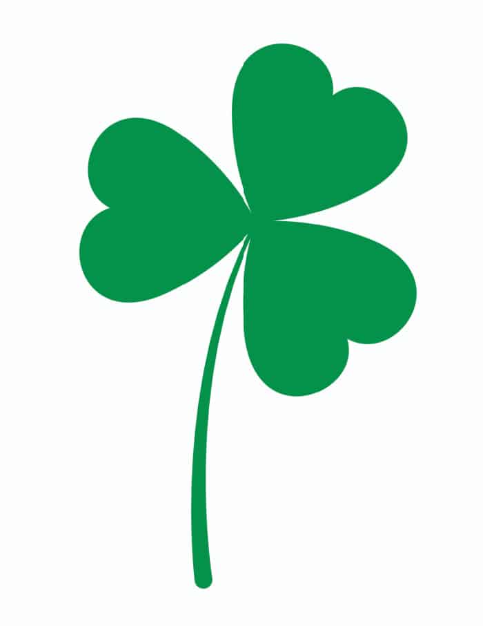 Free Printable Green Shamrock Template Printable Templates