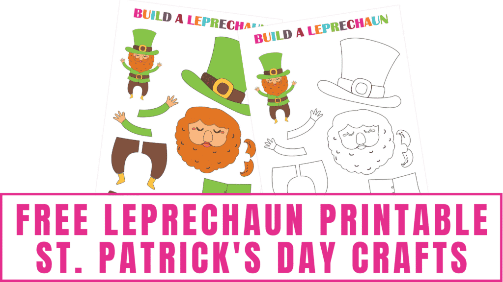 Leprechaun Printable St. Patrick's Day Crafts