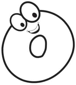 Free Printable Cartoon Letters: Cartoon Letter O