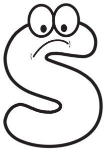 Free Printable Cartoon Letters: Cartoon Letter S