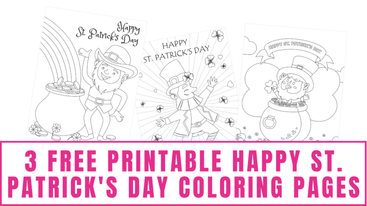 3 Free "Happy St. Patrick's Day" Coloring Pages - Freebie Finding Mom