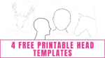 4 Free Printable Head Templates