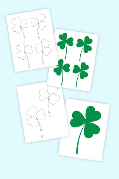 6 Free Printable Shamrock Templates