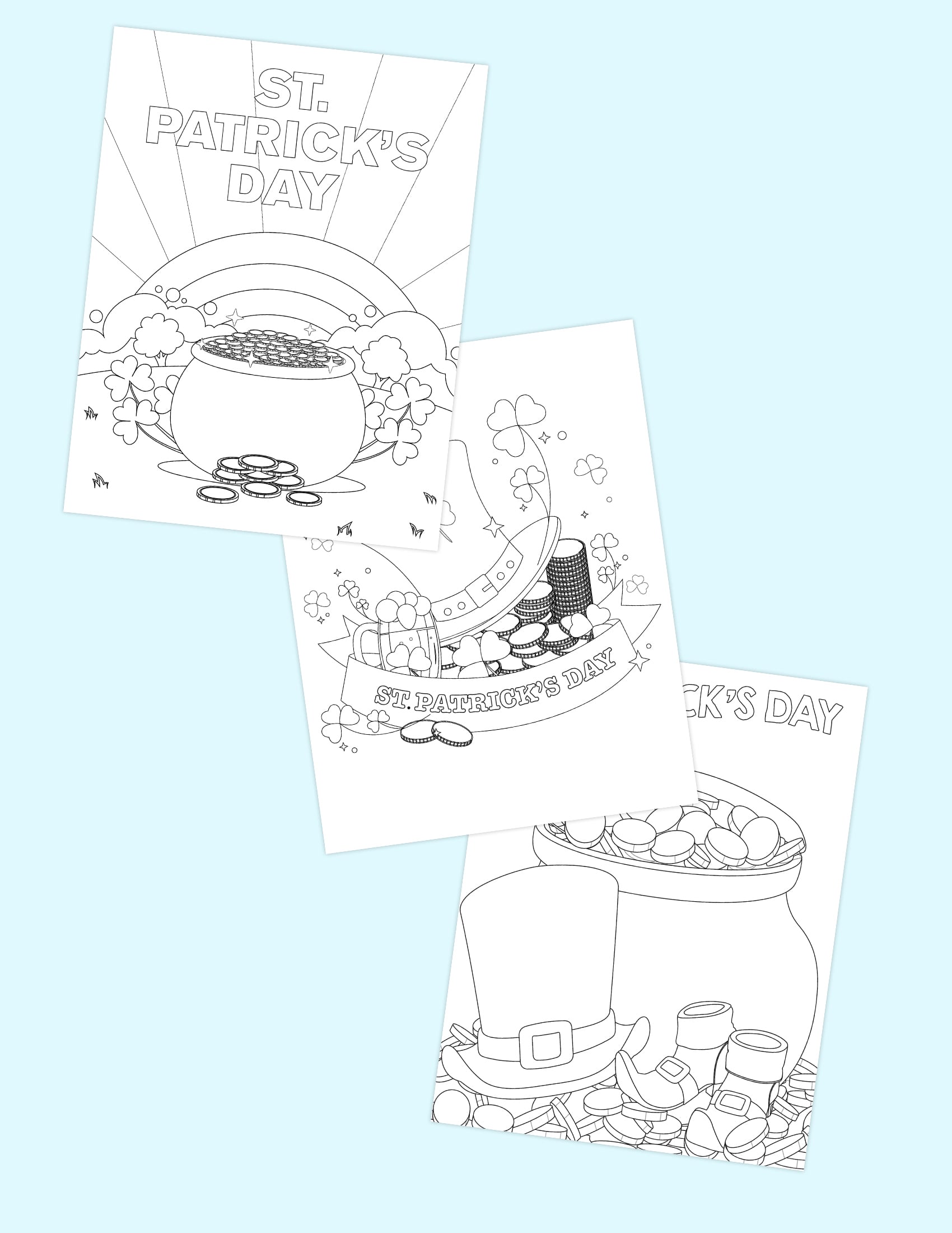 Free St. Patrick's Day Coloring Pages for Adults - Freebie Finding Mom