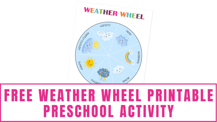 Free Weather Wheel Printable Preschool Activity