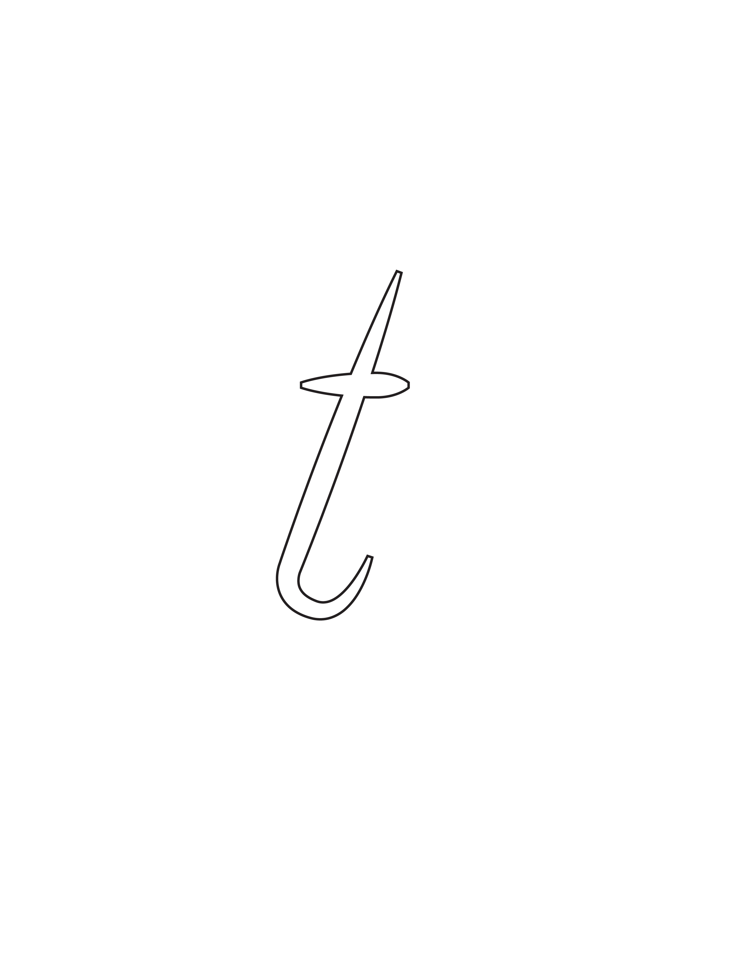 Free Printable Calligraphy Lowercase Letters Calligraphy Lowercase T Free Printable Calligraphy Lowercase Letters Calligraphy Lowercase T