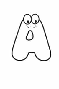 Free Printable Cartoon Letters Alphabet