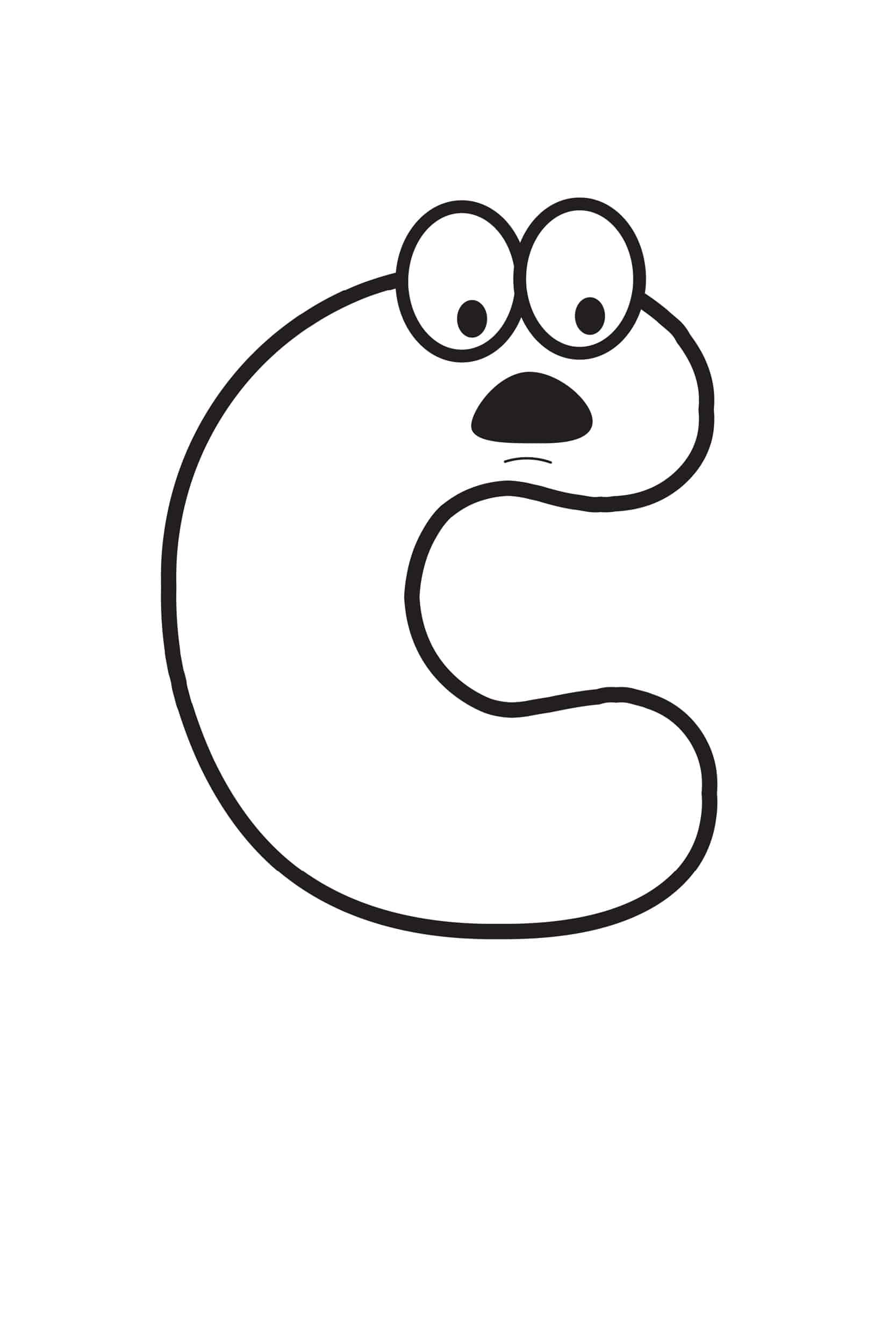 Free Printable Cartoon Letters Alphabet