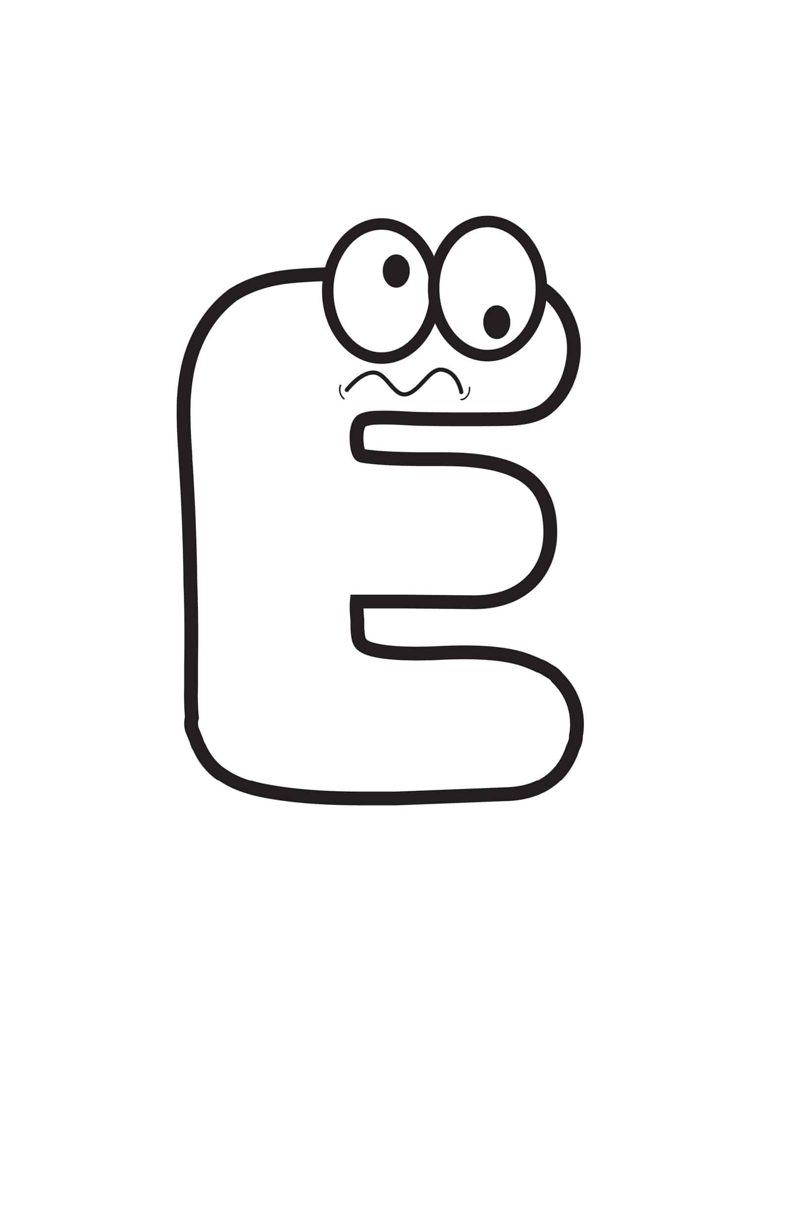 Free Printable Cartoon Letters Alphabet