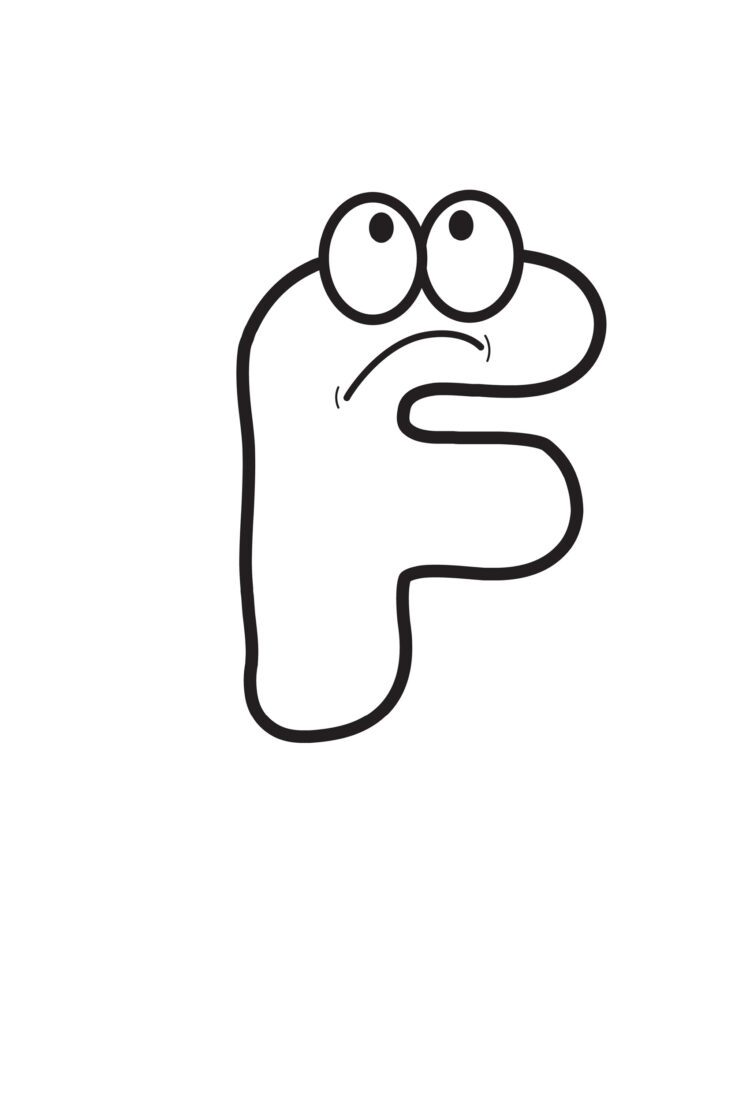 Free Printable Cartoon Letters Alphabet