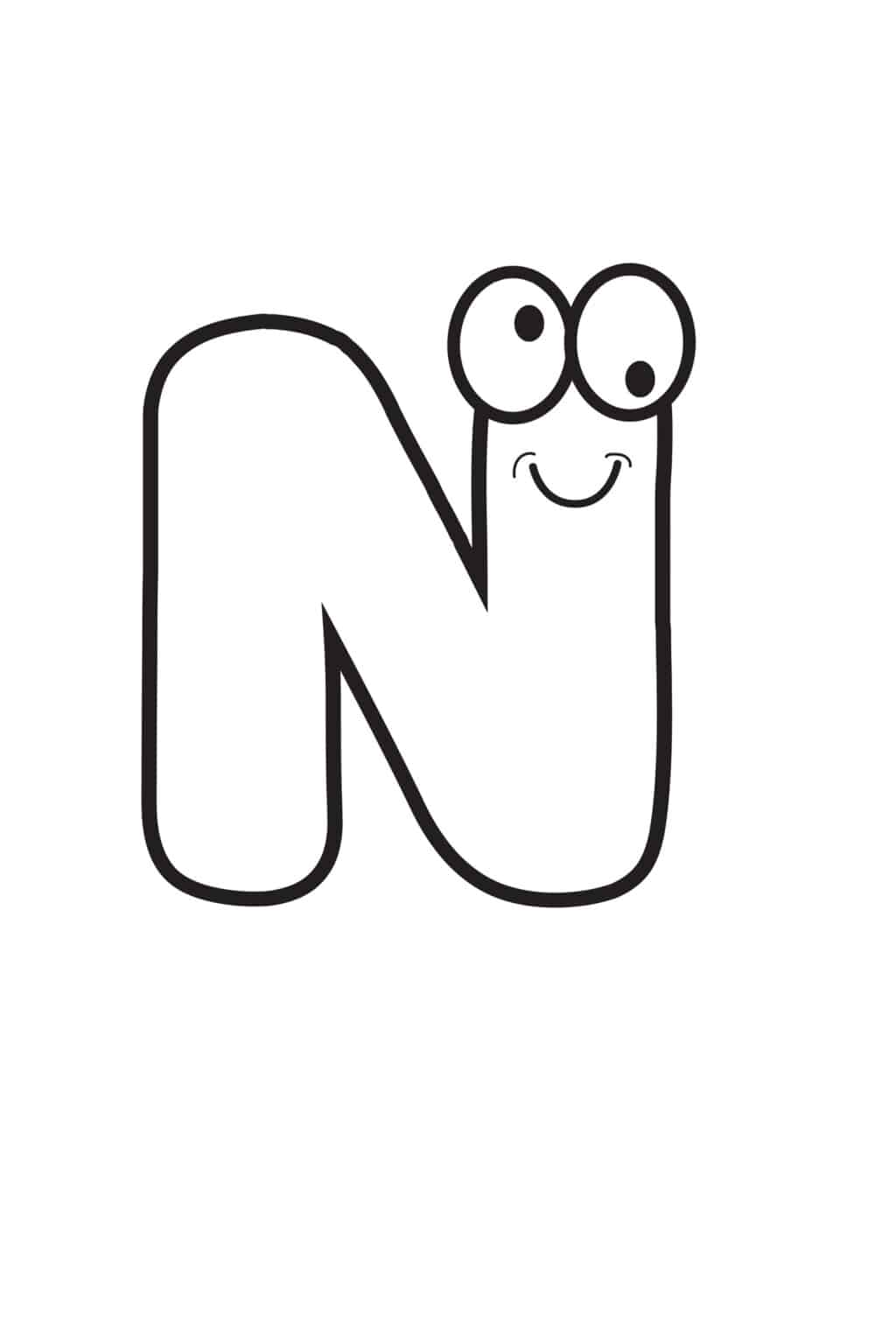 Free Printable Cartoon Letters Alphabet