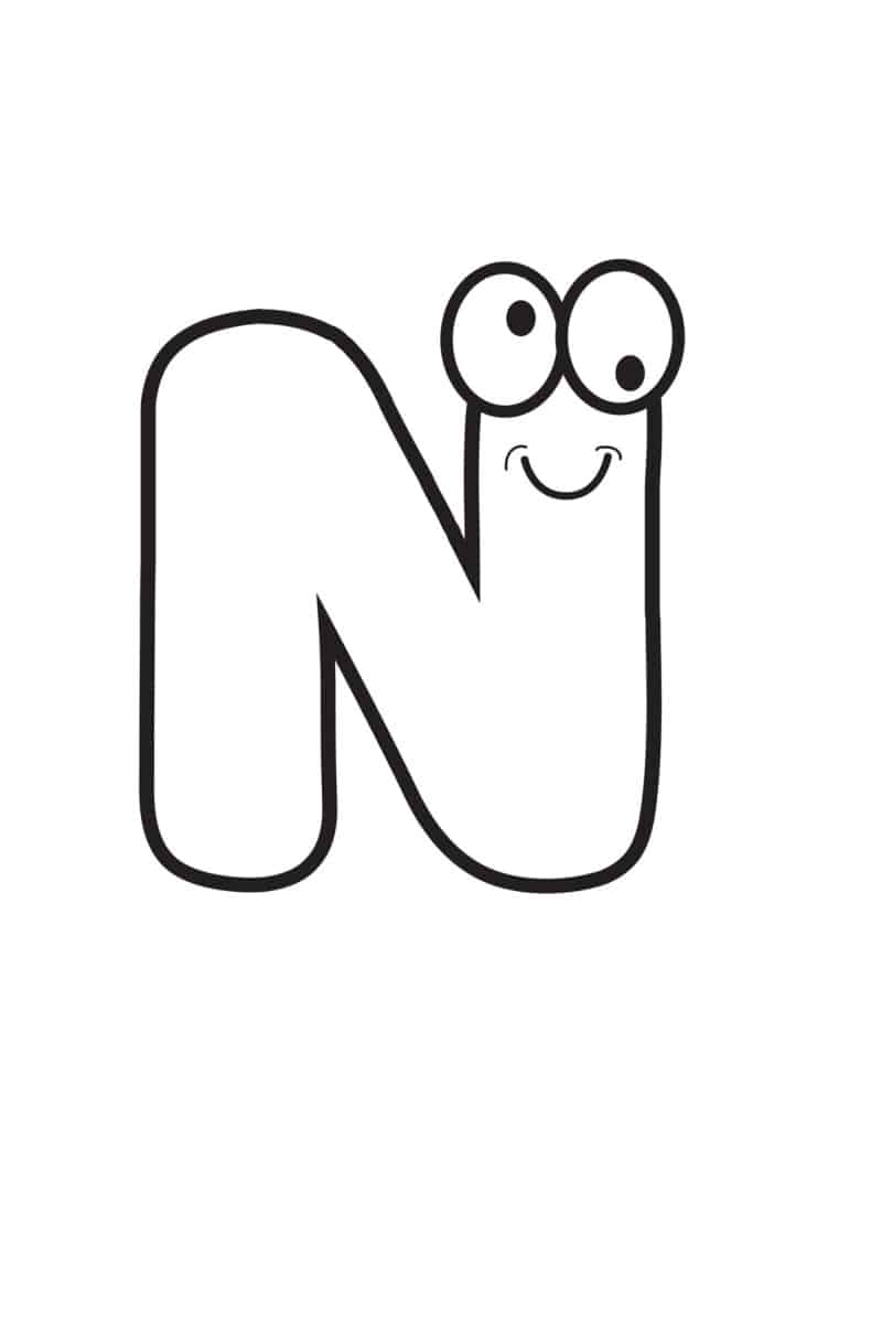 Free Printable Cartoon Letters Alphabet