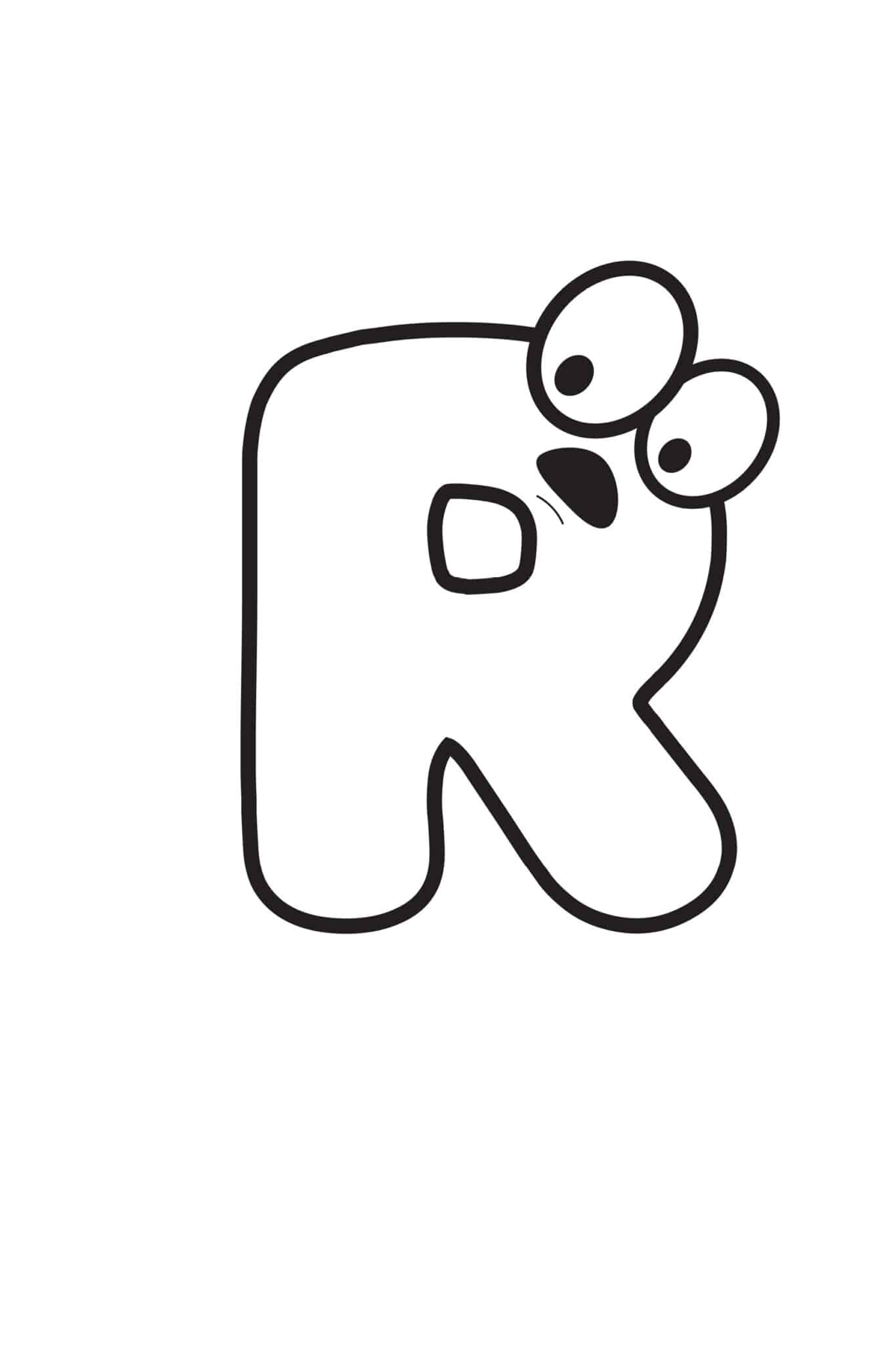 Free Printable Cartoon Letters Alphabet - Freebie Finding Mom