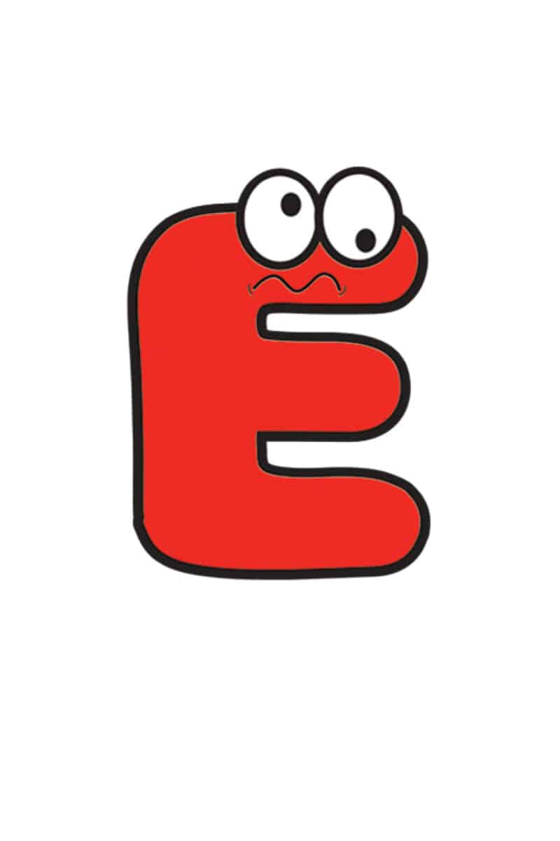 Free Printable Colorful Cartoon Letters Alphabet