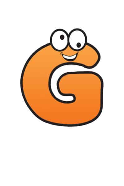 Free Printable Colorful Cartoon Letters Alphabet