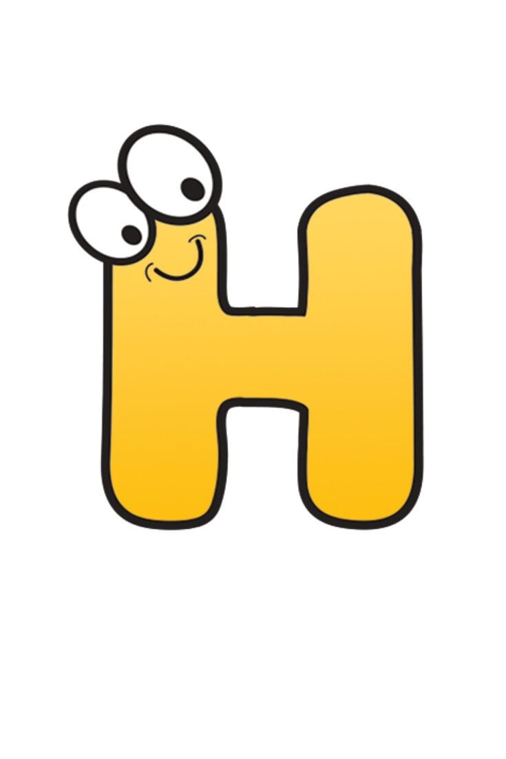 Free Printable Colorful Cartoon Letters Alphabet