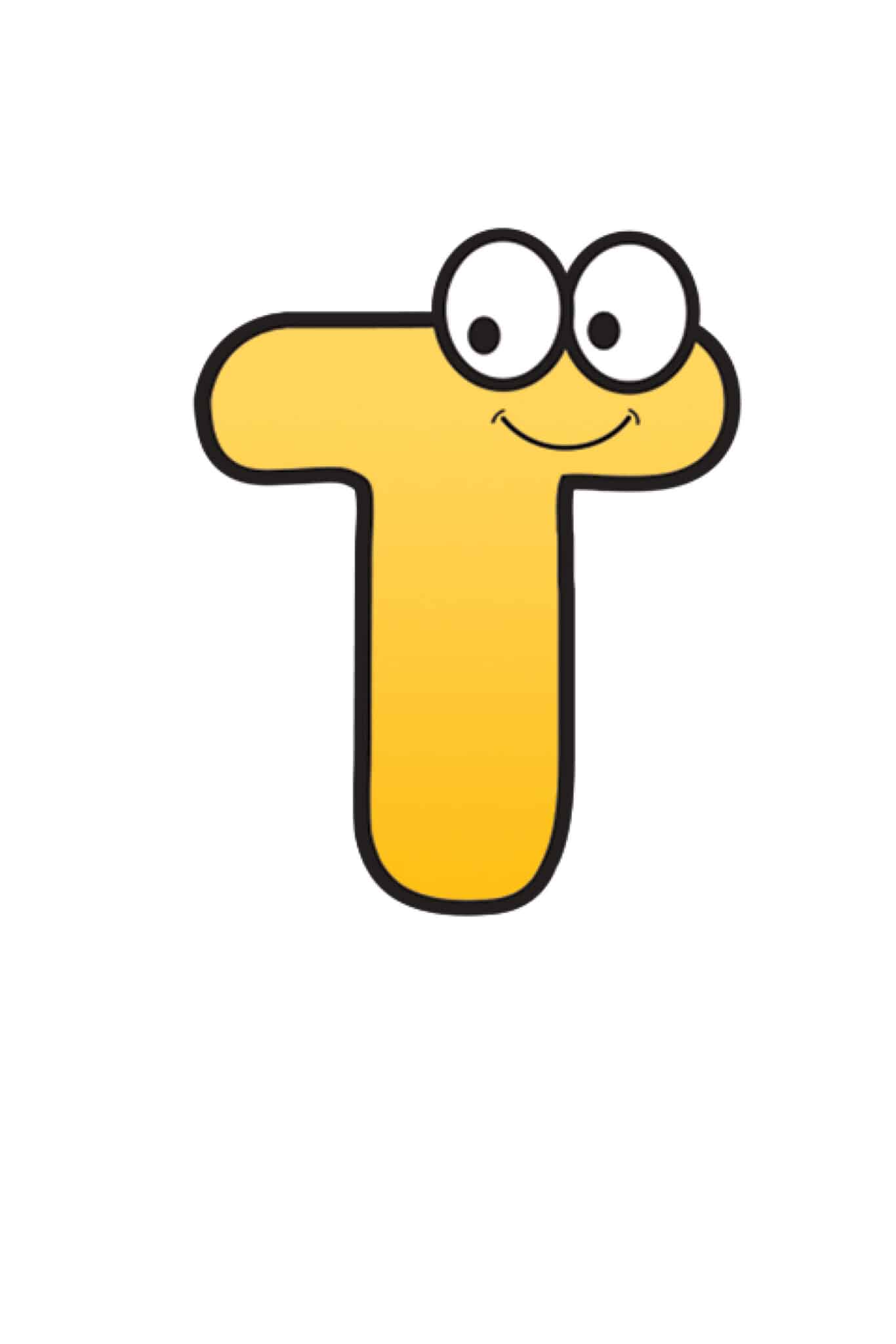 Free Printable Colorful Cartoon Letters Alphabet - Freebie Finding Mom