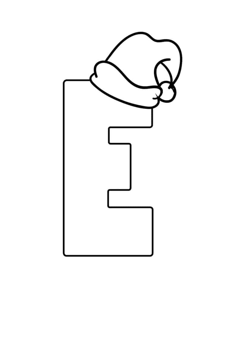 Free Printable Bubble Letter E