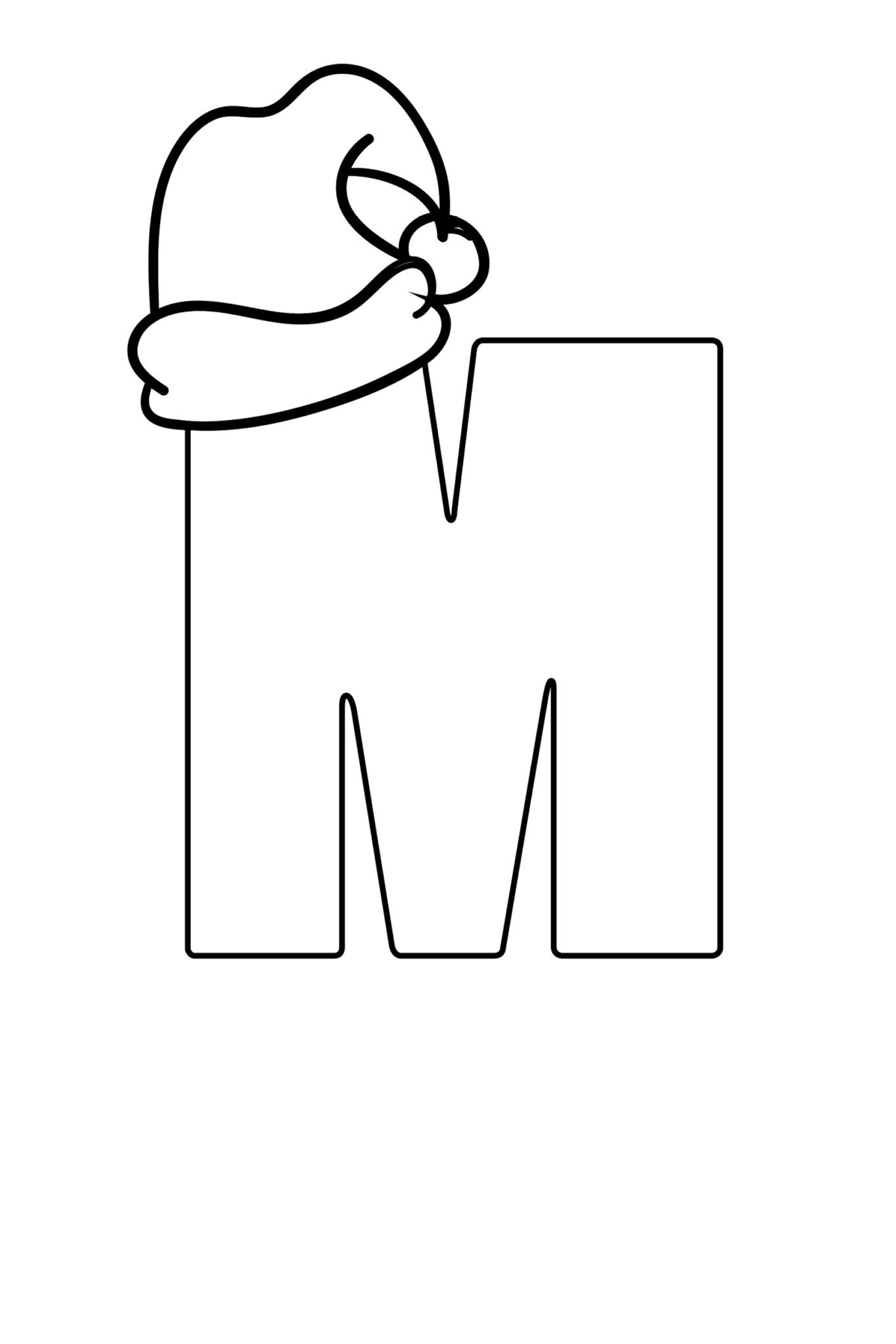 Printable Bubble Letters: Fancy Bubble Letter M