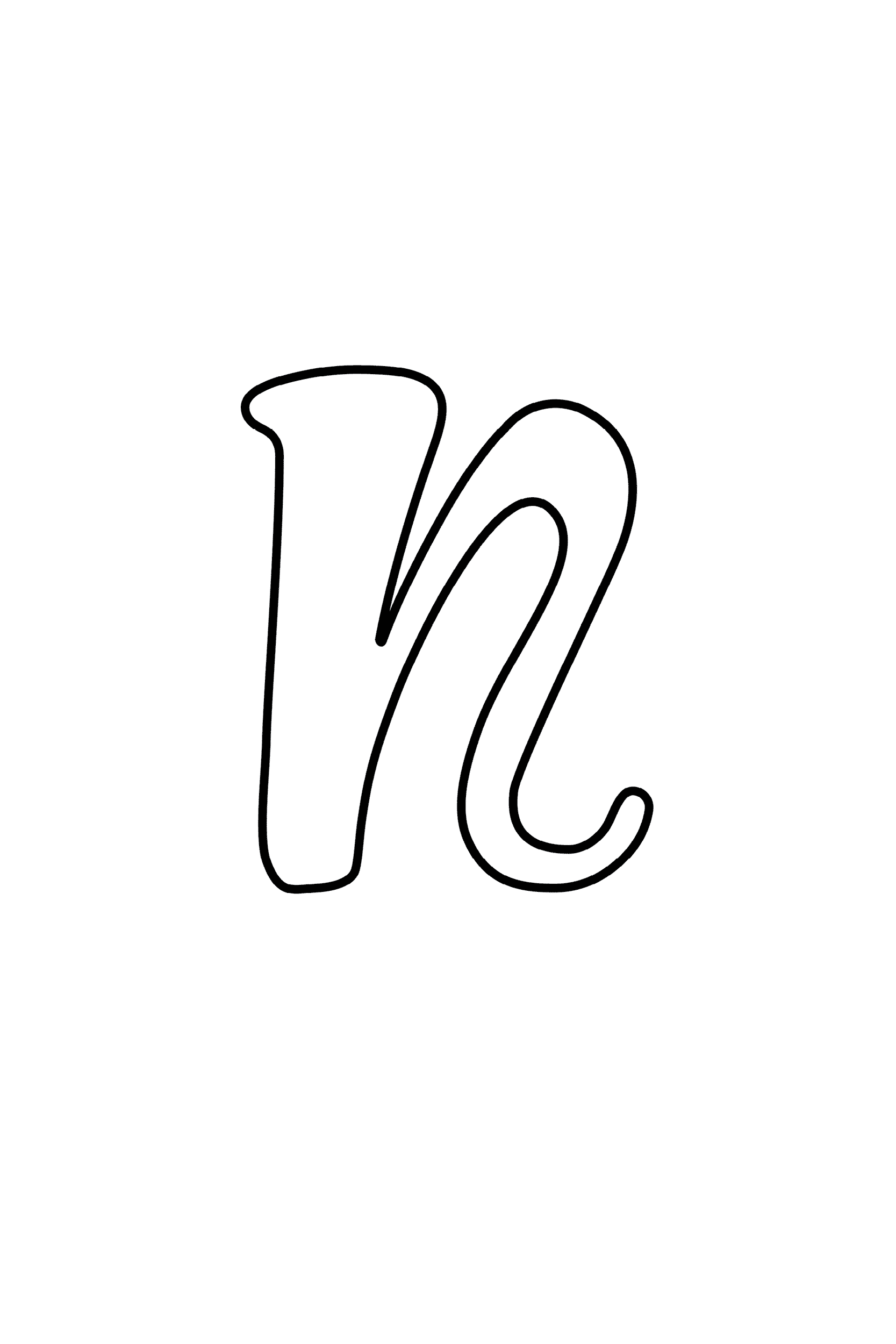 Printable 3D Bubble Letter N Freebie Finding Mom