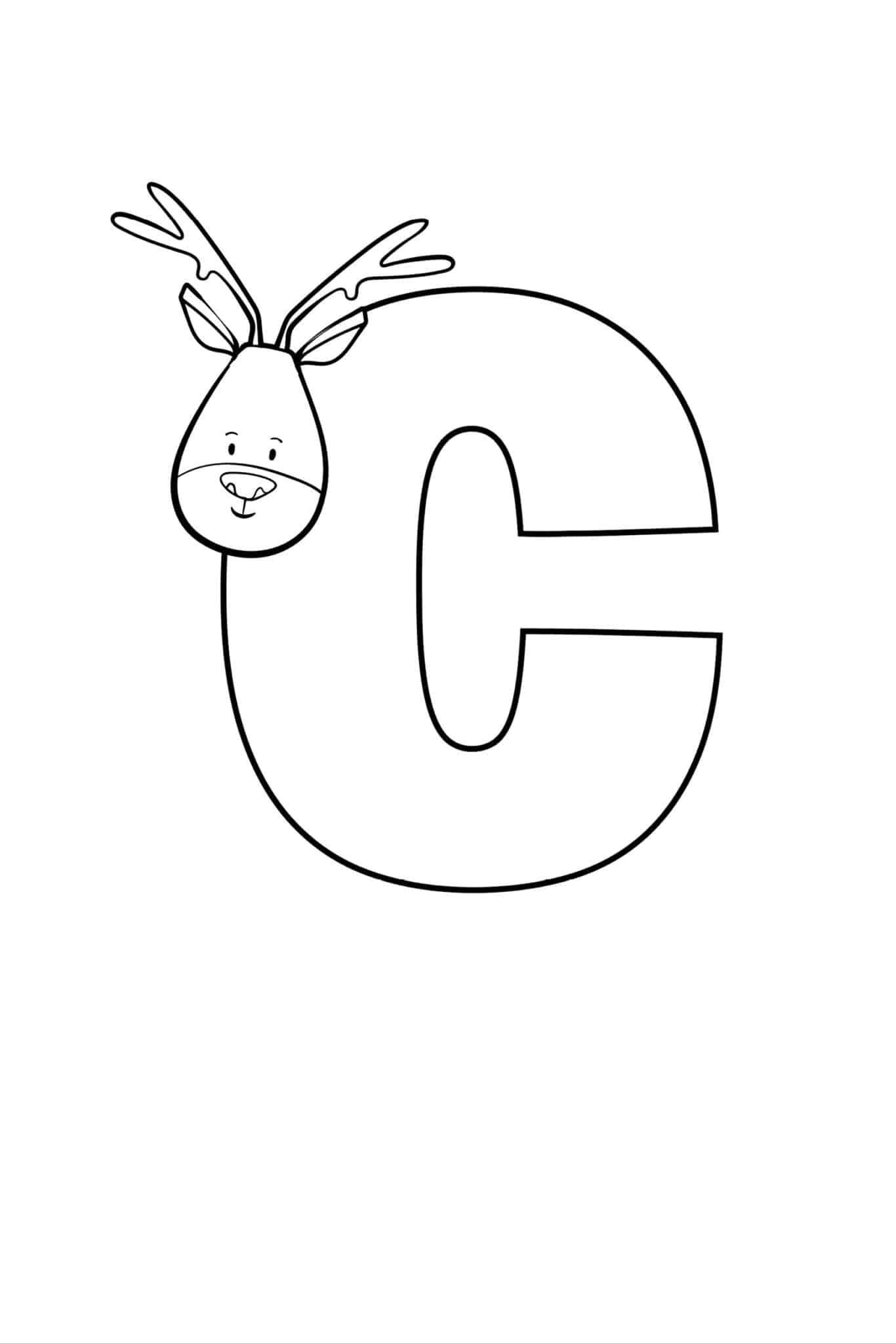 Printable Bubble Letters: Fancy Bubble Letter C