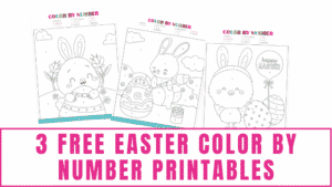 3 Free Easter Color by Number Printables