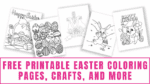 Free Easter Coloring Pages, Crafts, & More - Freebie Finding Mom