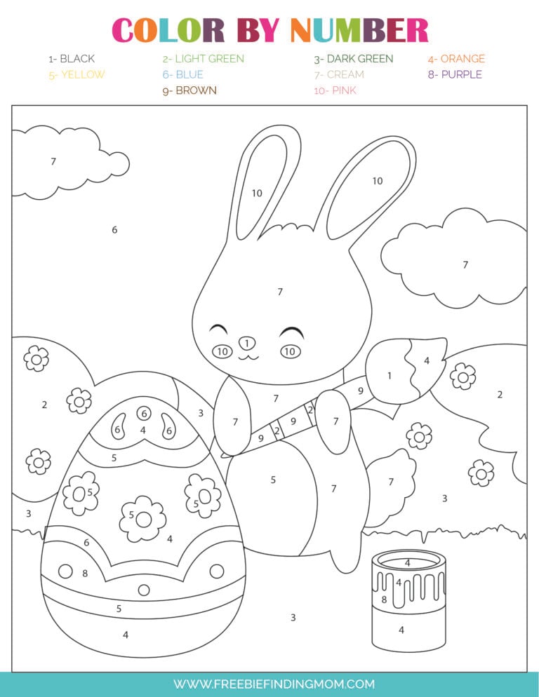 3 Free Easter Color by Number Printables