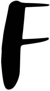 Free Printable Alphabet Letters: Modern Calligraphy Capital F