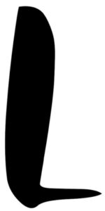 Free Printable Alphabet Letters: Modern Calligraphy Capital L