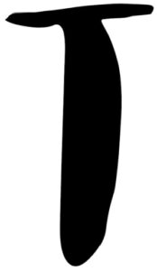 Free Printable Alphabet Letters: Modern Calligraphy Capital T