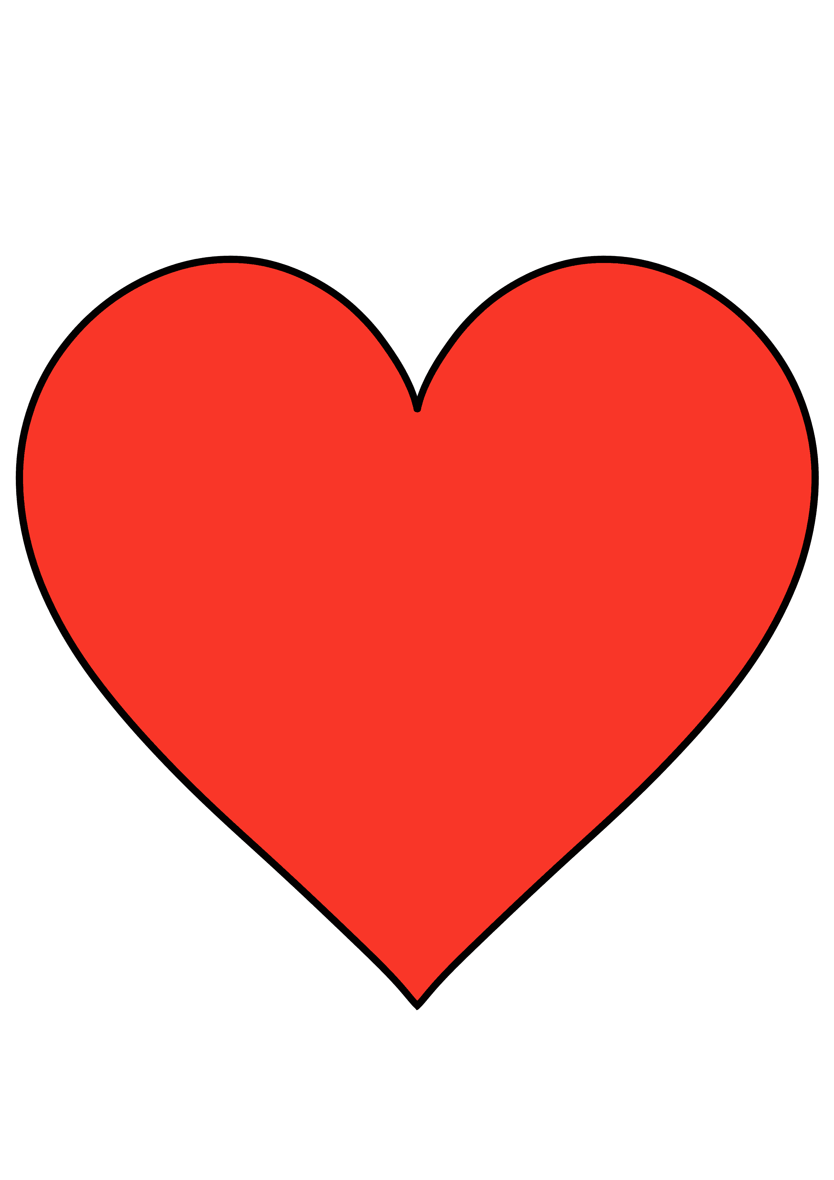 Large Heart Template Printable Free